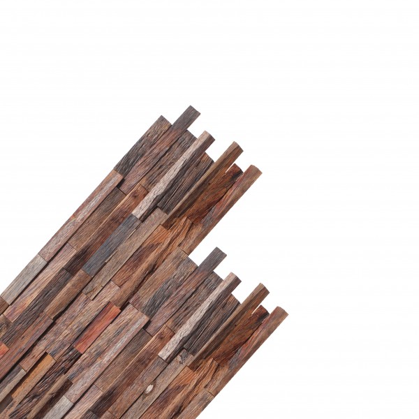 Solid Wood Dark Oak Color Rectangular shape Wall Panel 10 sq ft / Box